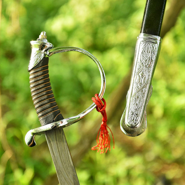 Handmade Damascus Steel Medieval Cutlass Replica Sword Perfect Groomsm ...